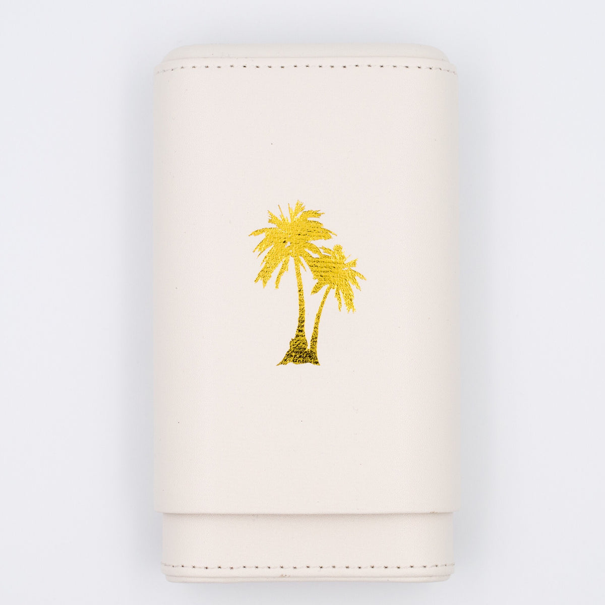 MARCUS DANIEL LEATHER CIGAR CASE - Palm Tree White & Gold – MARCUS ...