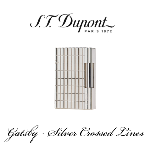 S.T. DUPONT GATSBY [Silver Crossed Lines] – MARCUS DANIEL FINE CIGARS. Bringing The Romance Back ...